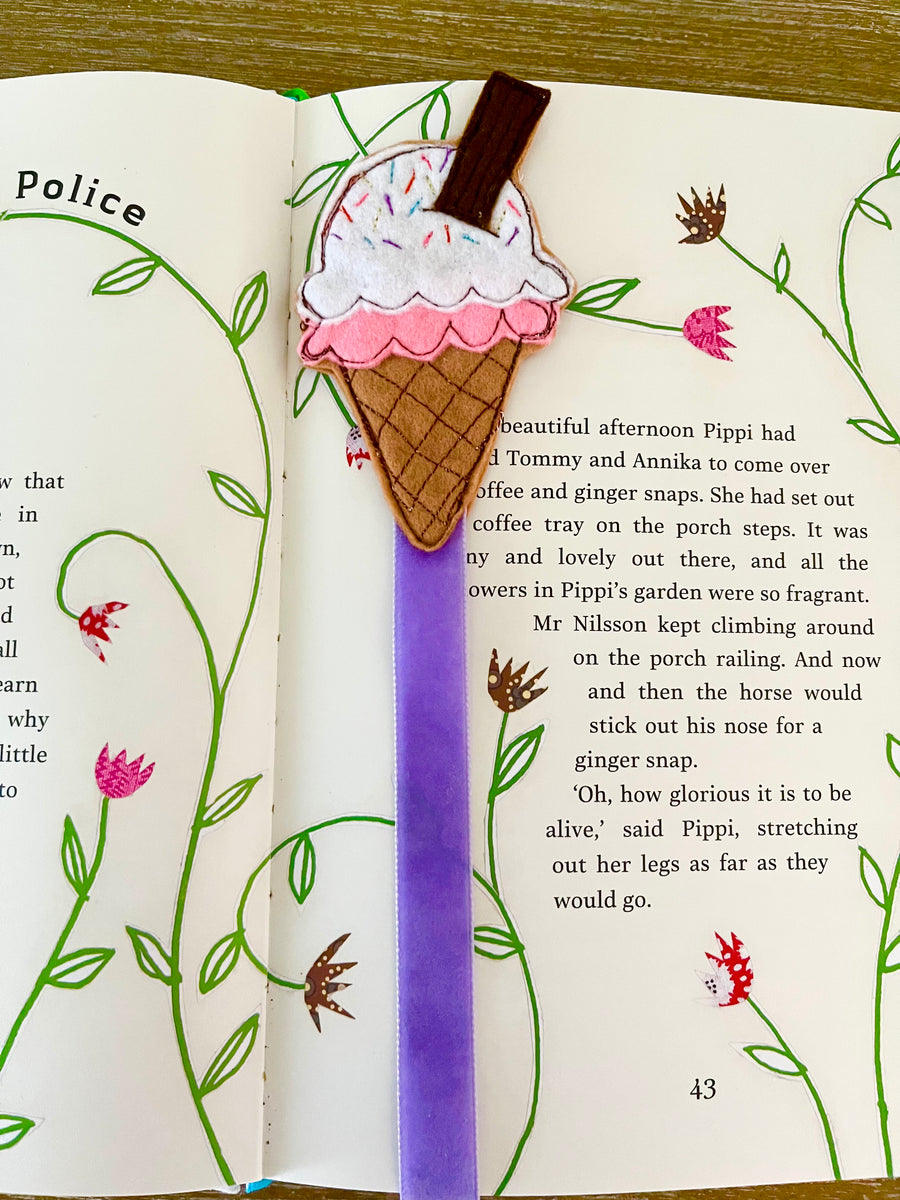 Ice Cream Bookmark – Katy Kirkham Designs