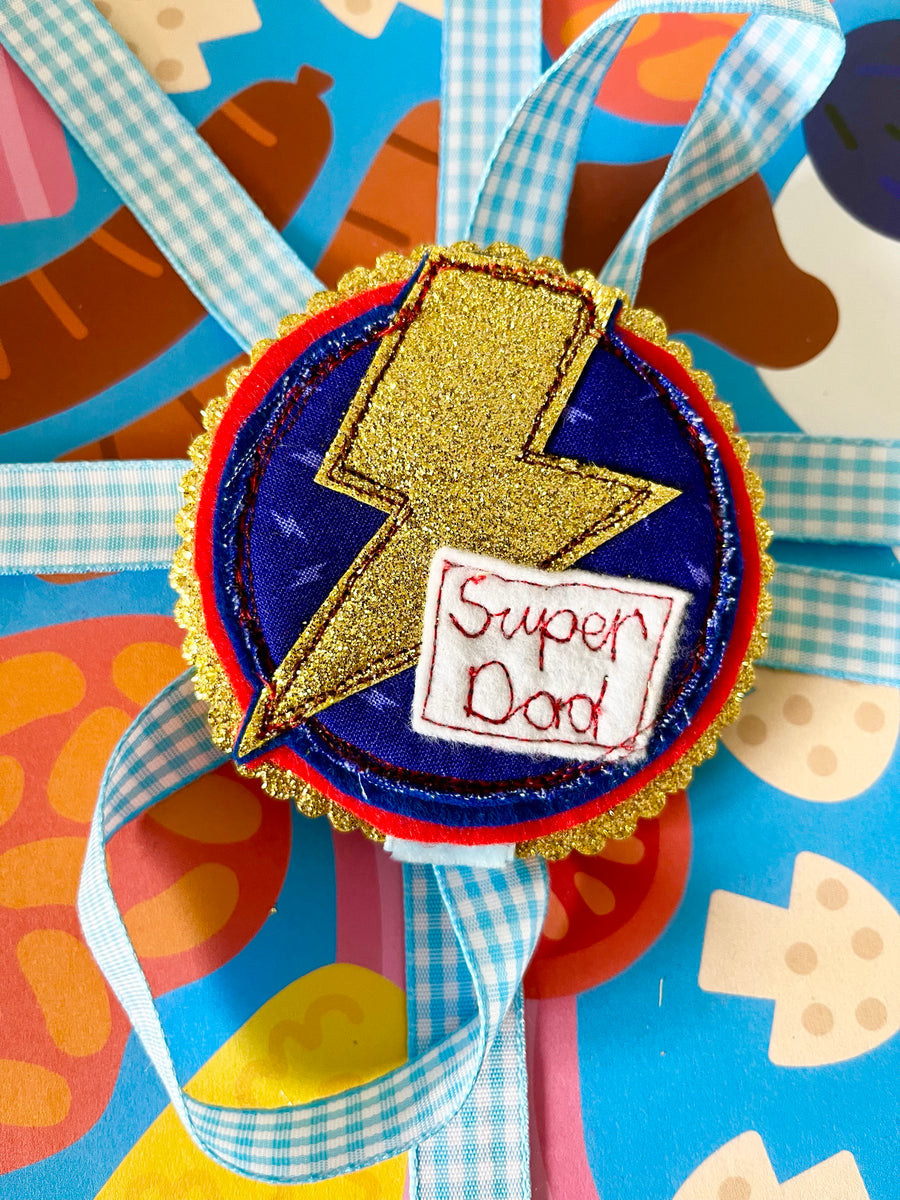 Super Dad Bookmark or Badge – Katy Kirkham Designs
