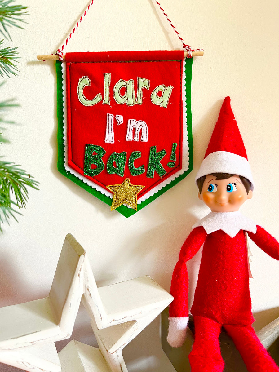 Elf Banner – Katy Kirkham Designs