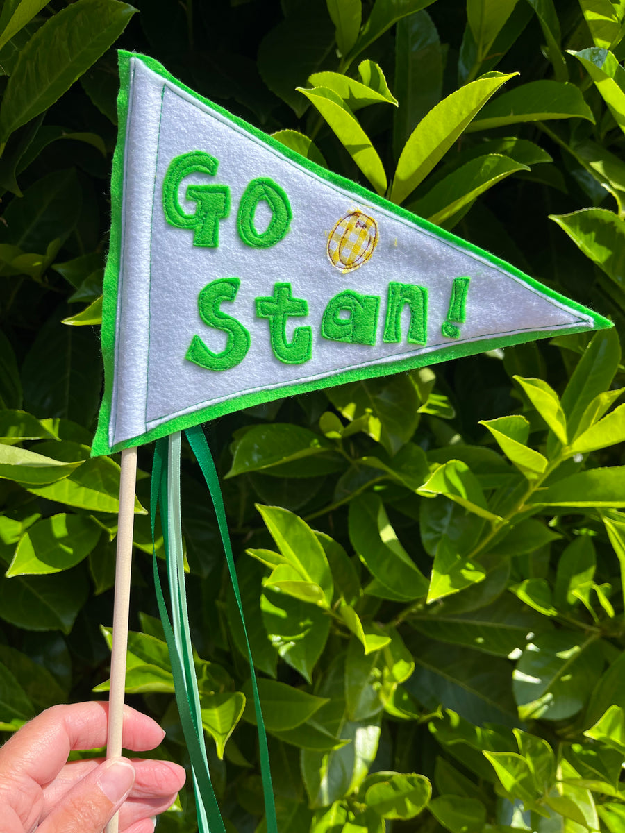 Green Name Sports Day Flag – Katy Kirkham Designs